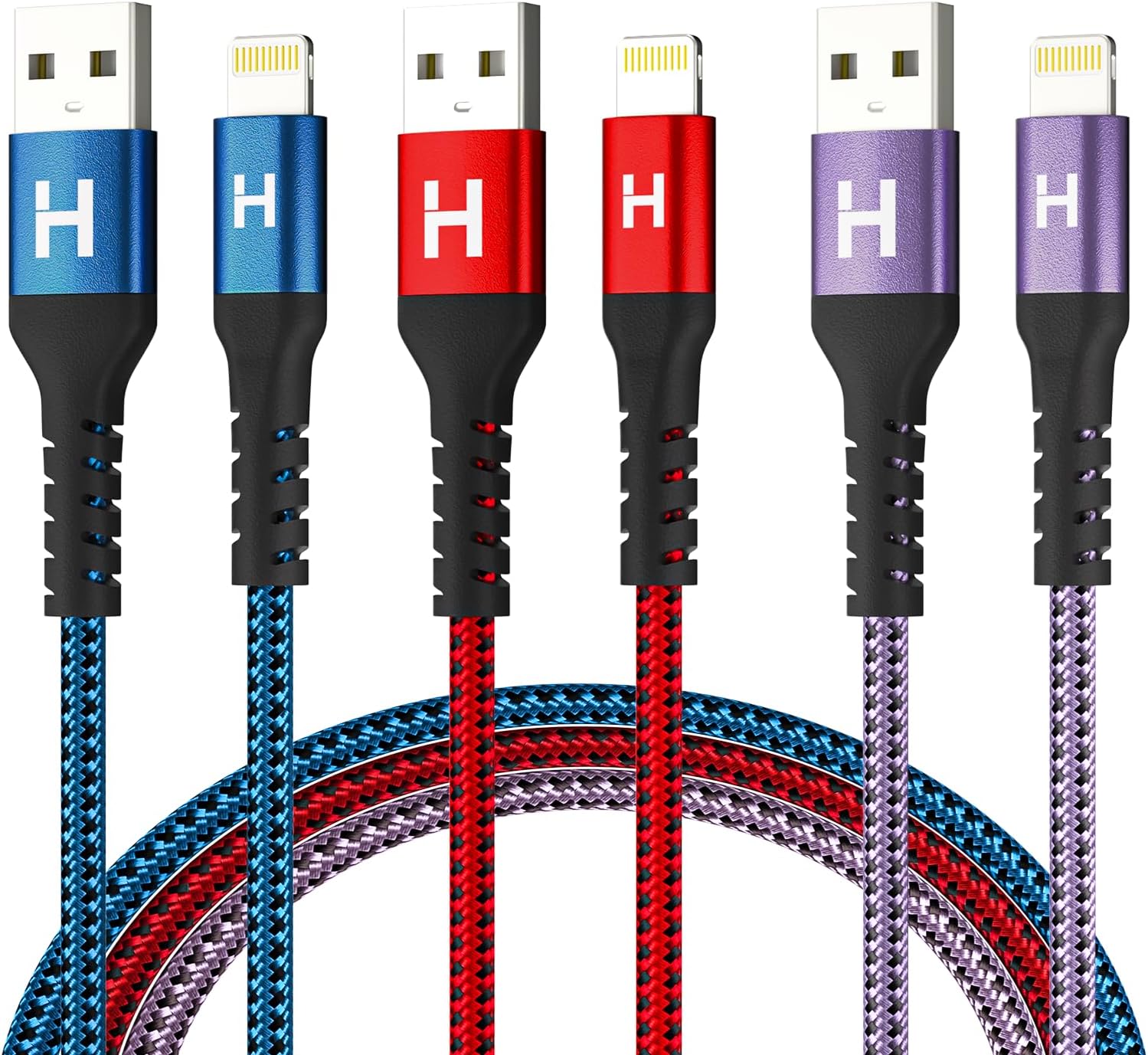 Amazon.com: iPhone Charger [Apple MFi Certified], Lightning Cable 3Pack ...