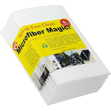 Amazon.com: Microfiber Magic Streak Free Cloth 3 Pack Clean Any Surface ...