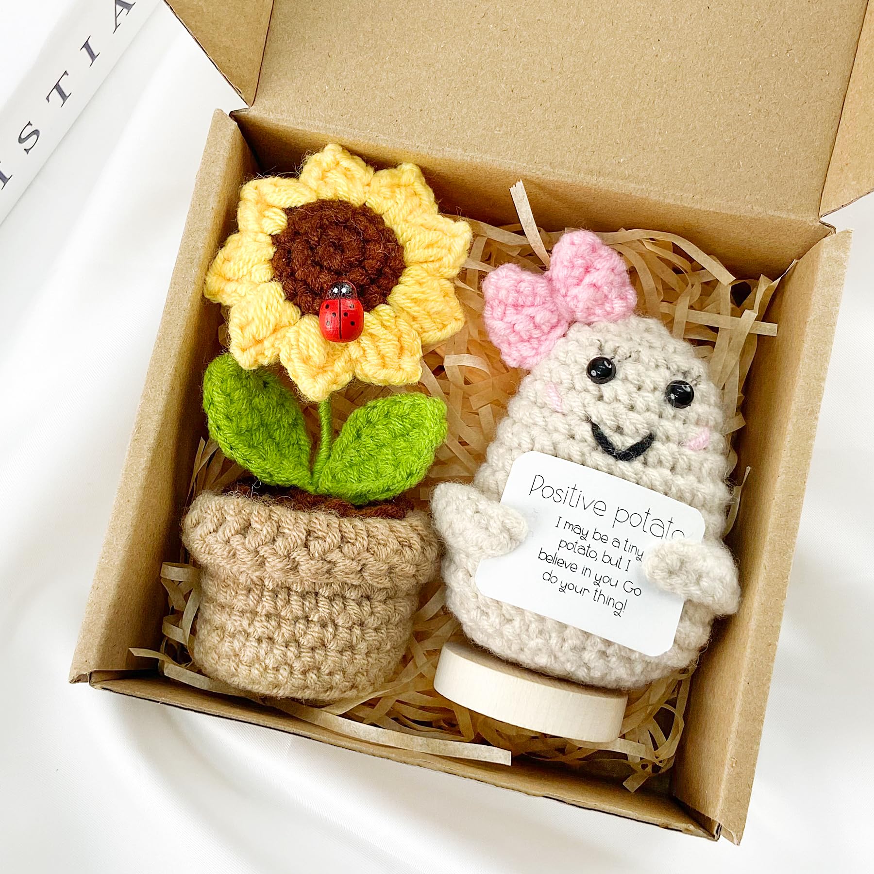 Amazon.com: Crymow Positive Potato & Sunflower Gift, Positive Gifts for ...
