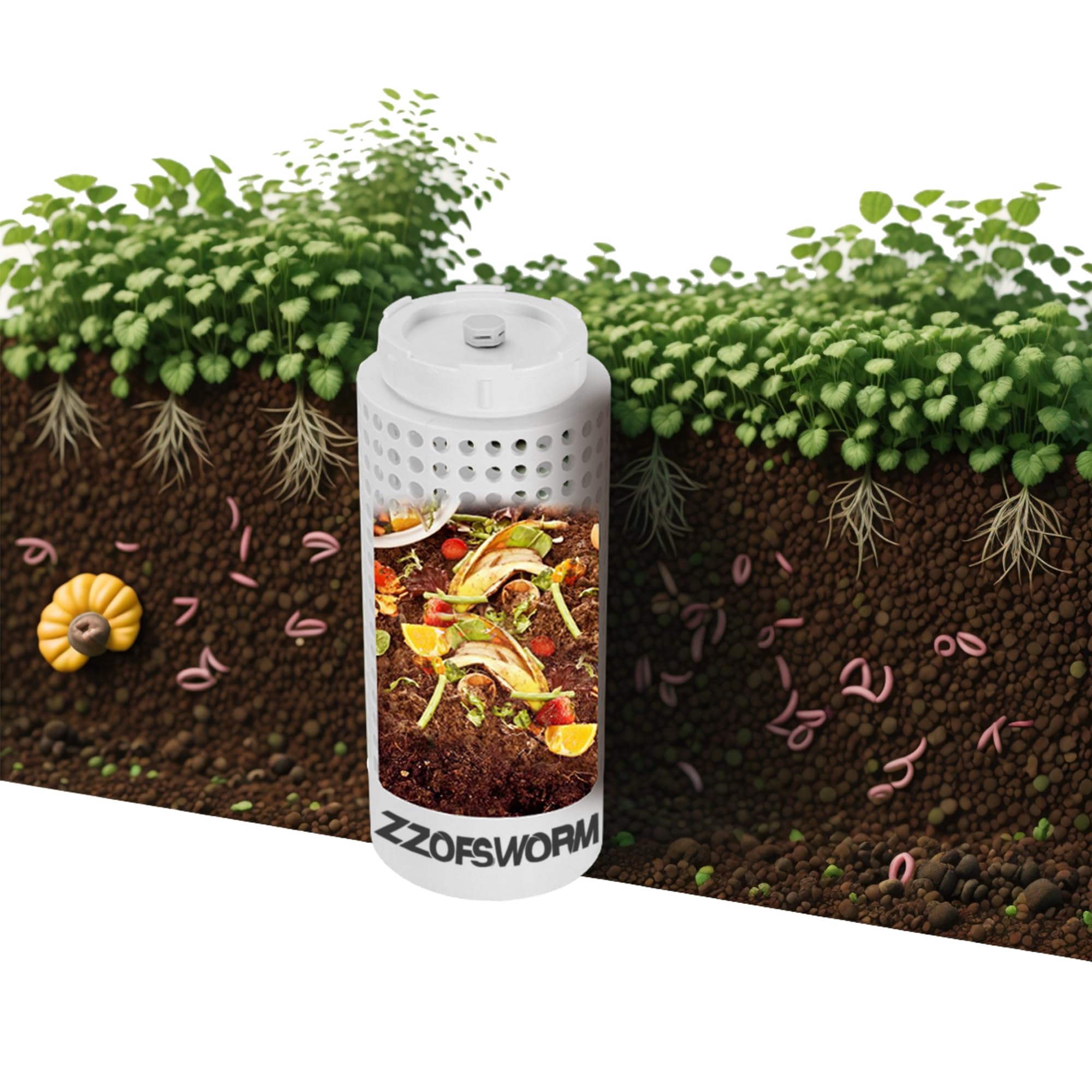 Amazon.com : ZZOFSWORM Inground Worm Farm Compost Bin Kit Recycling ...