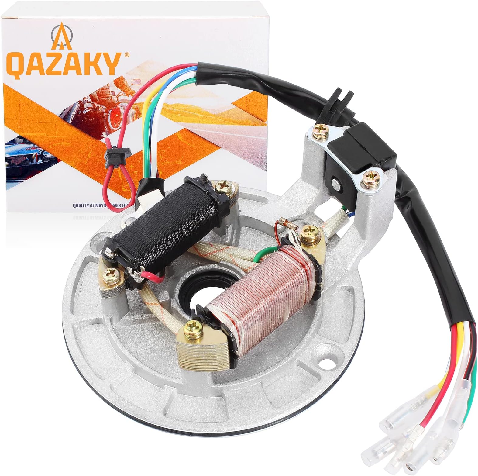 Hoypeyfiy 2 Coil Ignition Magneto Stator Plate 50 70 90 110 125cc ...