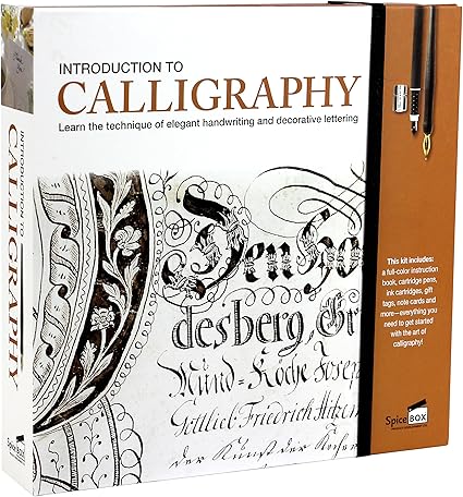 Amazon.com: SpiceBox Learn Calligraphy Set for Beginners with Pens and ...
