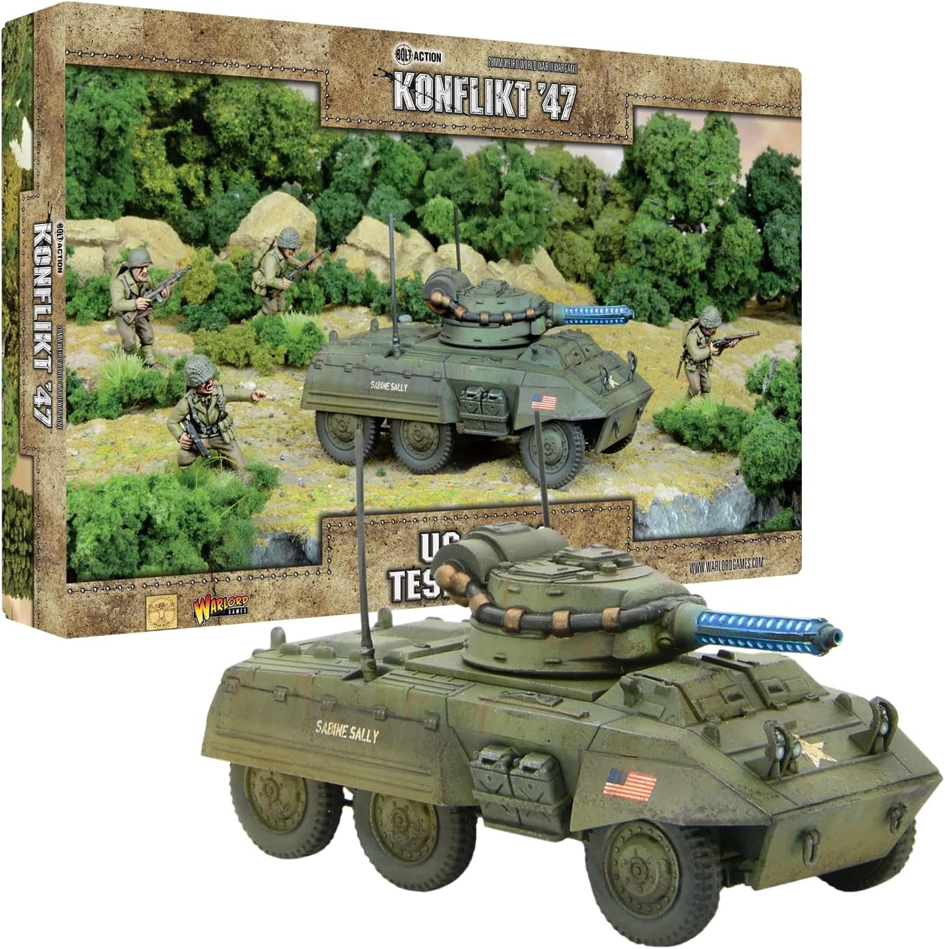 Amazon | Wargames Delivered - Konflikt 47 US M8A3 テスラ スカウト 28mm ミニチュア ...
