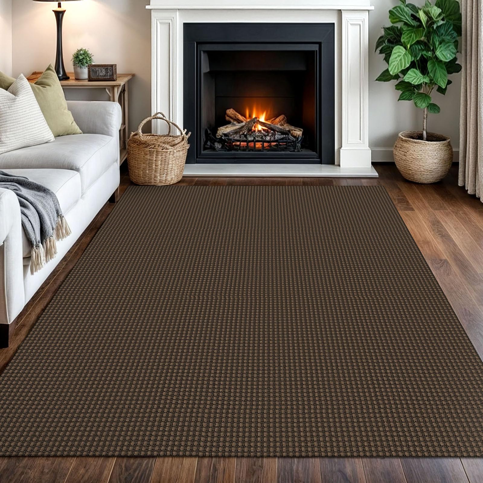 Amazon.com: IOHOUZE Washable Area Rug 5'x7' Rubber Backing Rugs for ...