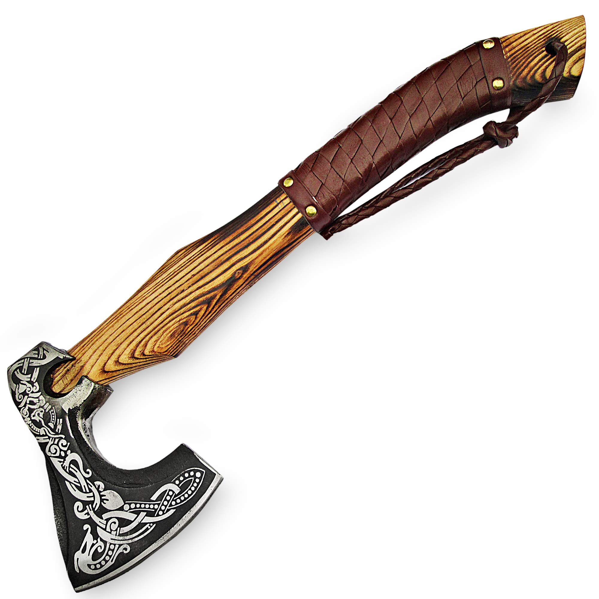 Snapklik.com : AX-9897 Custom Handmade Hatchet Viking Bearded Head ...