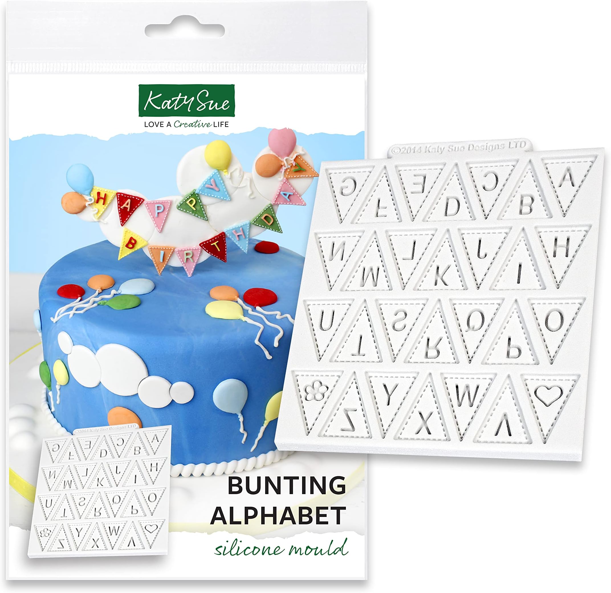 Amazon.com: Katy Sue Twig Alphabet Silicone Mold for Cake, Cookie ...