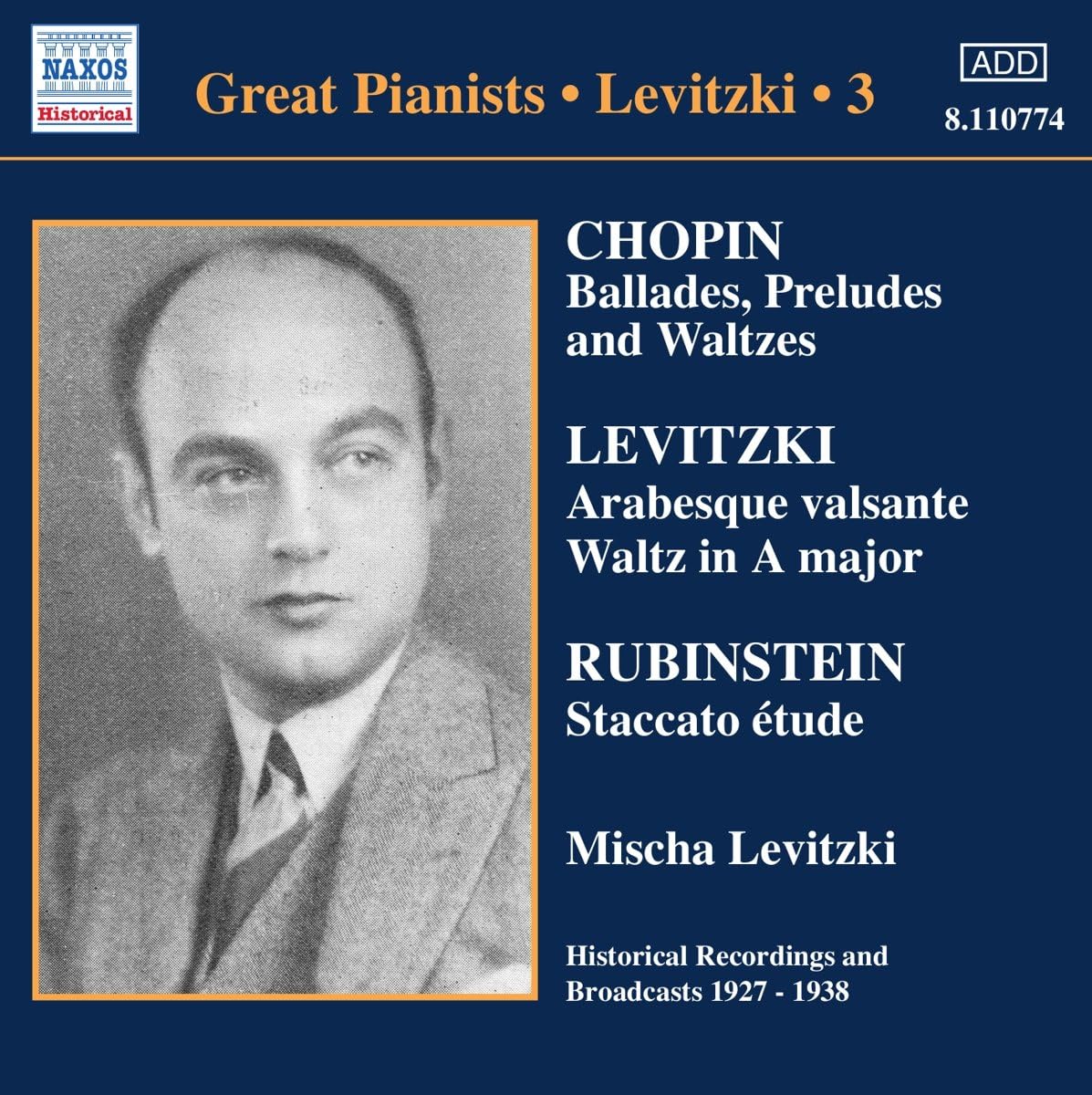 Great Pianists - Levitzki 3 (Kolar, Ford So): Amazon.co.uk: CDs & Vinyl