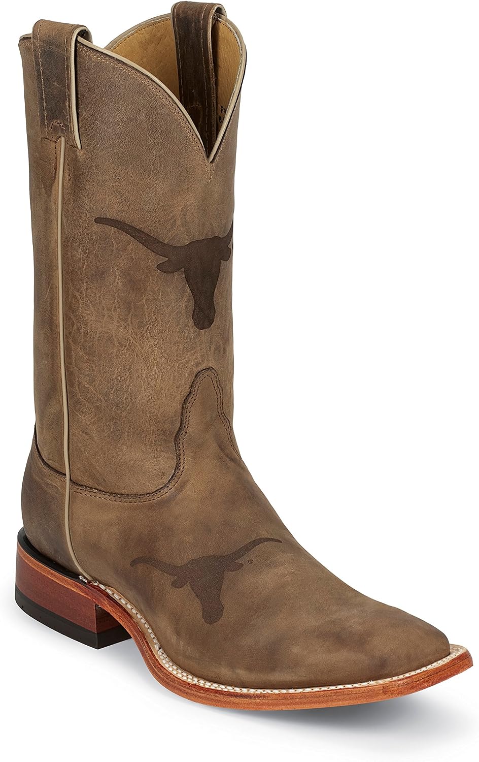 Amazon.com | Nocona Boots Men's Texas Longhorns Boot,Tan Vintage Cow,16 ...