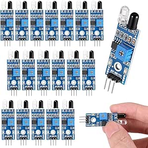 Excefore IR Infrared Obstacle Avoidance Sensor Module, 20Pcs IR ...
