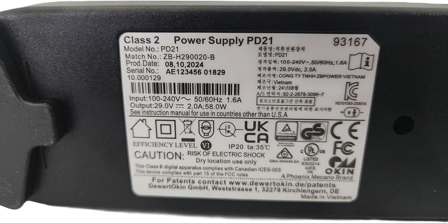 Amazon.com: Okin 93167 PD21 ZB-H290020-B Power Supply : Industrial ...