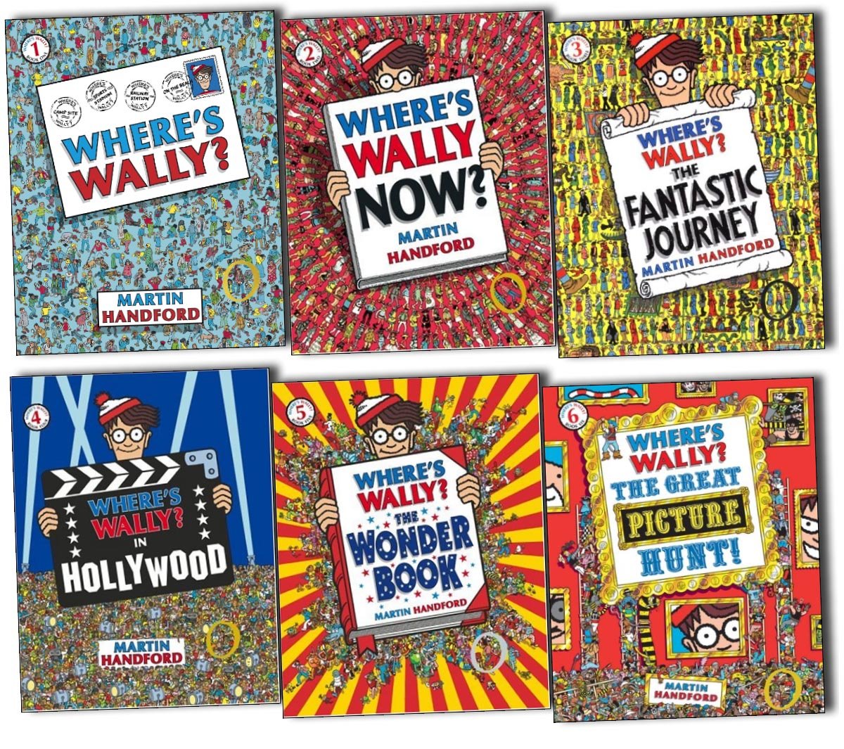 Where's Wally Books 6 Spectacular Large Picture Books Set-where's ...