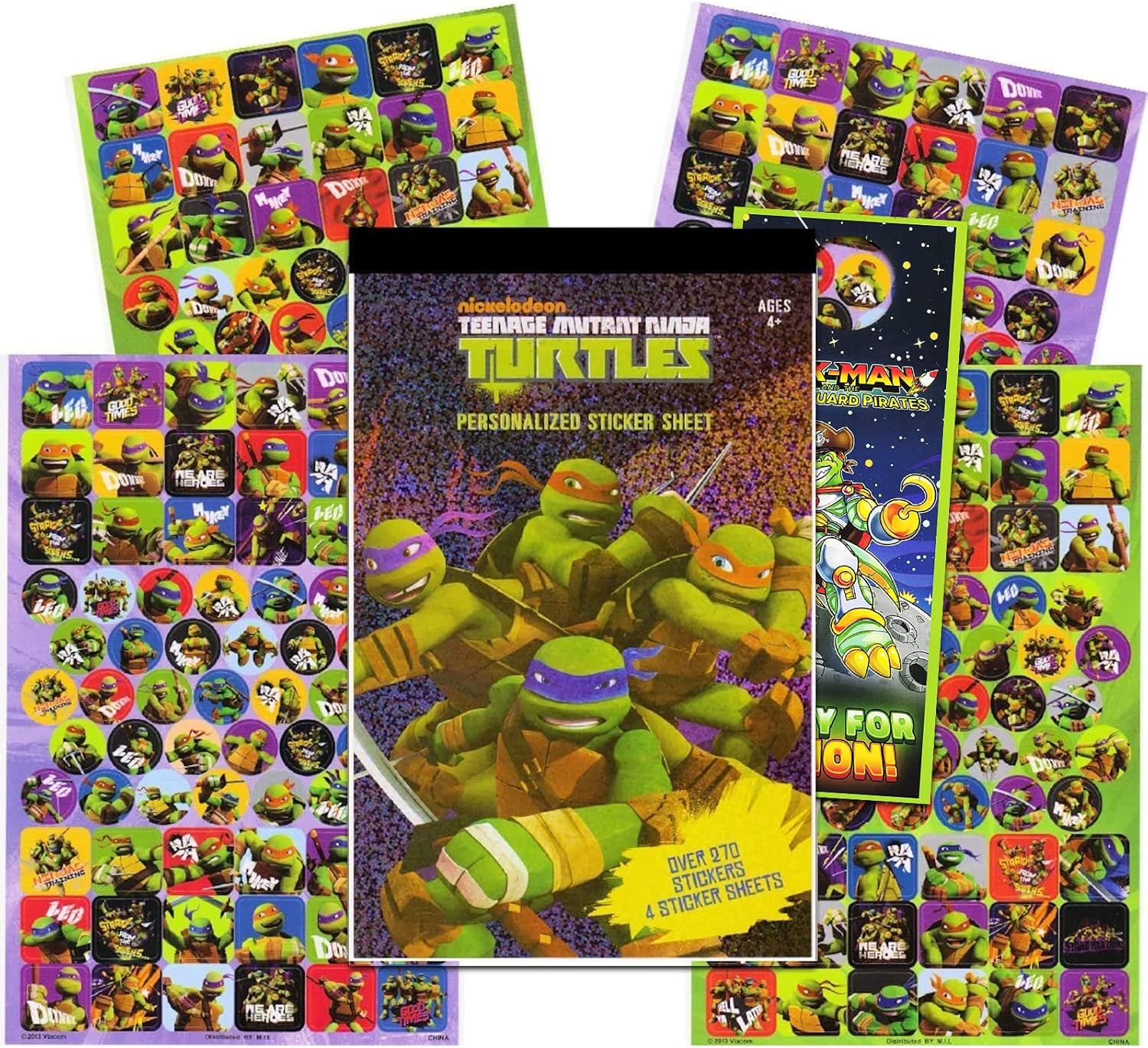 Amazon.com: Teenage Mutant Ninja Turtles Sticker Pad - Over 270 TMNT ...