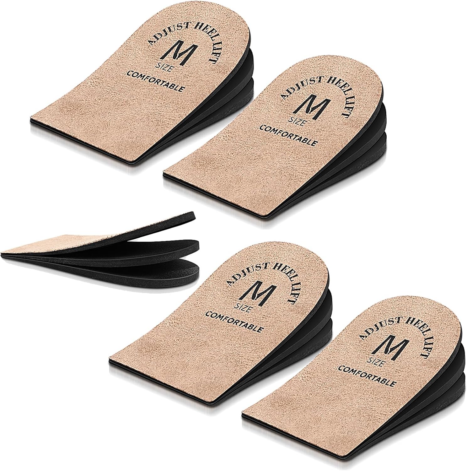 Amazon.com: Panitay 2 Pair Adjustable Orthopedic Heel Lift Height ...