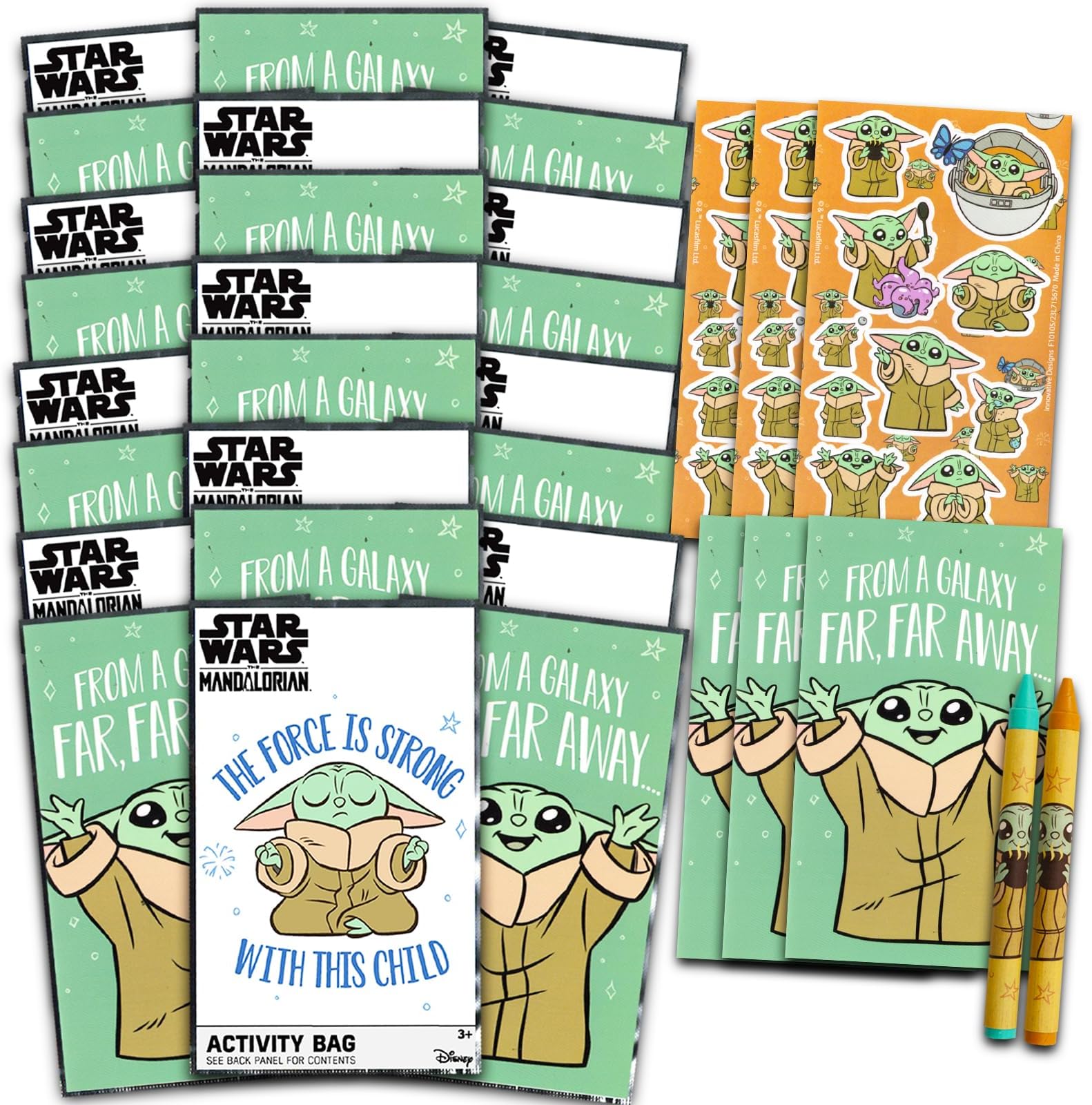 Amazon.com: STAR WARS Baby Yoda Party Favors for Boys & Girls Bundle ...