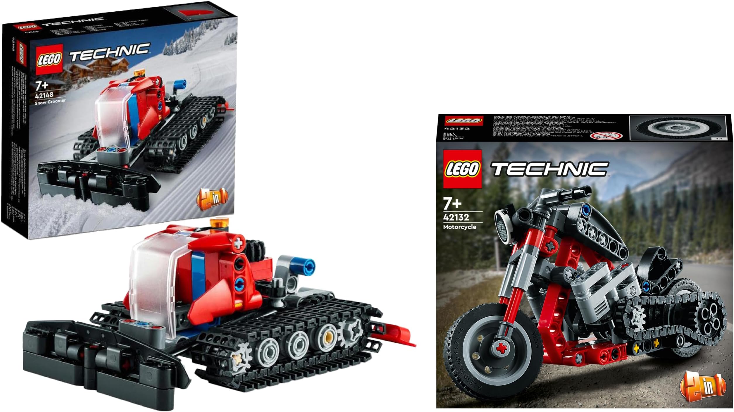 LEGO Technic Motorcycle 42132 Model Building Kit (163 Pieces), Multi ...