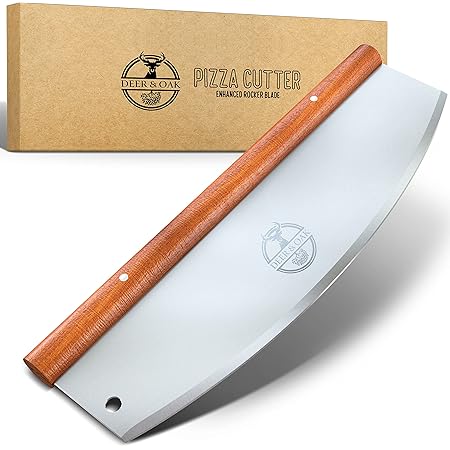 Deer & Oak Pizza Cutter - Pizza Rocker - Pizza Slicer - Cut your Pizzas ...