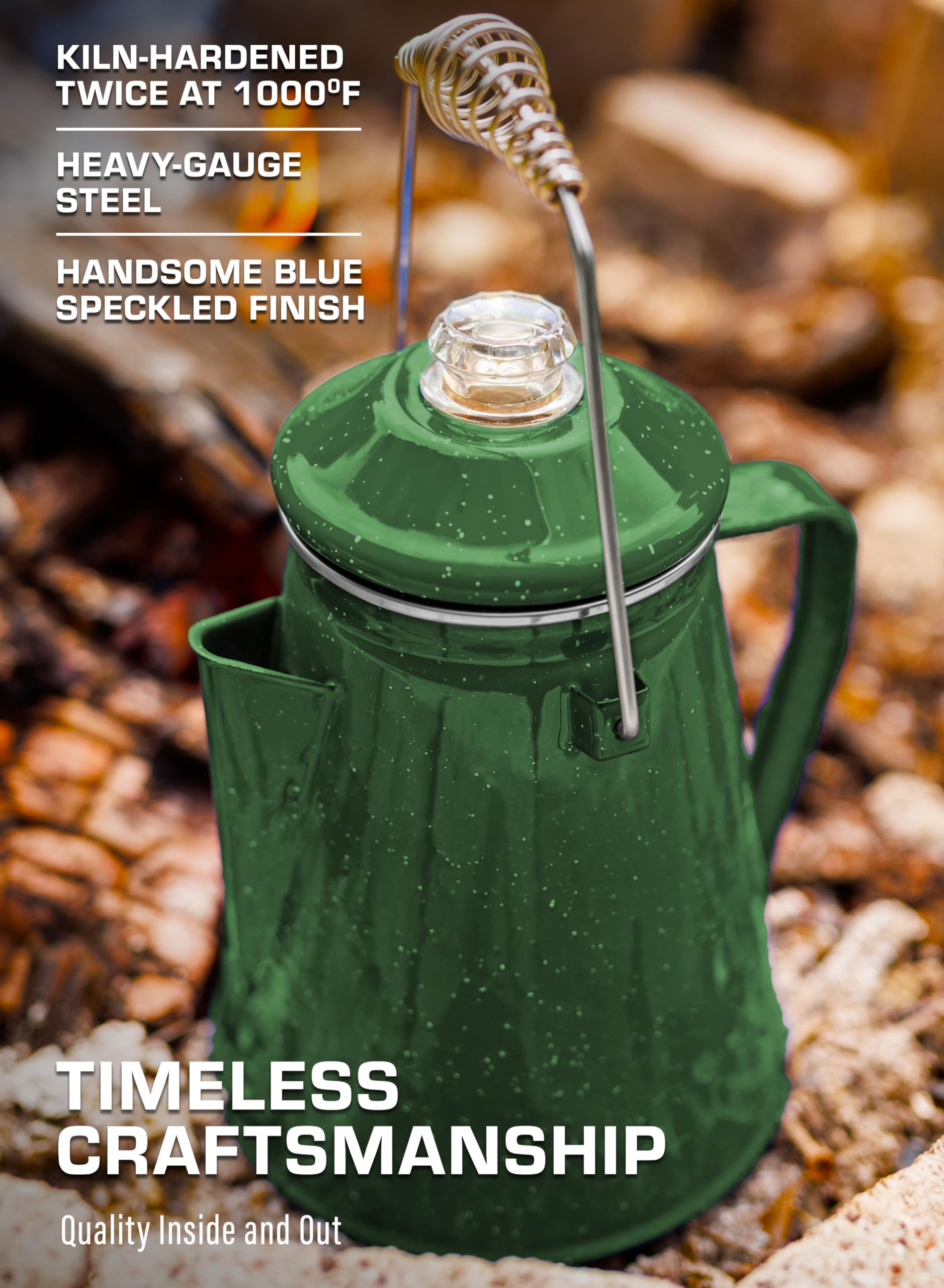 Snapklik.com : COLETTI Classic Enamel Percolator Coffee Pot