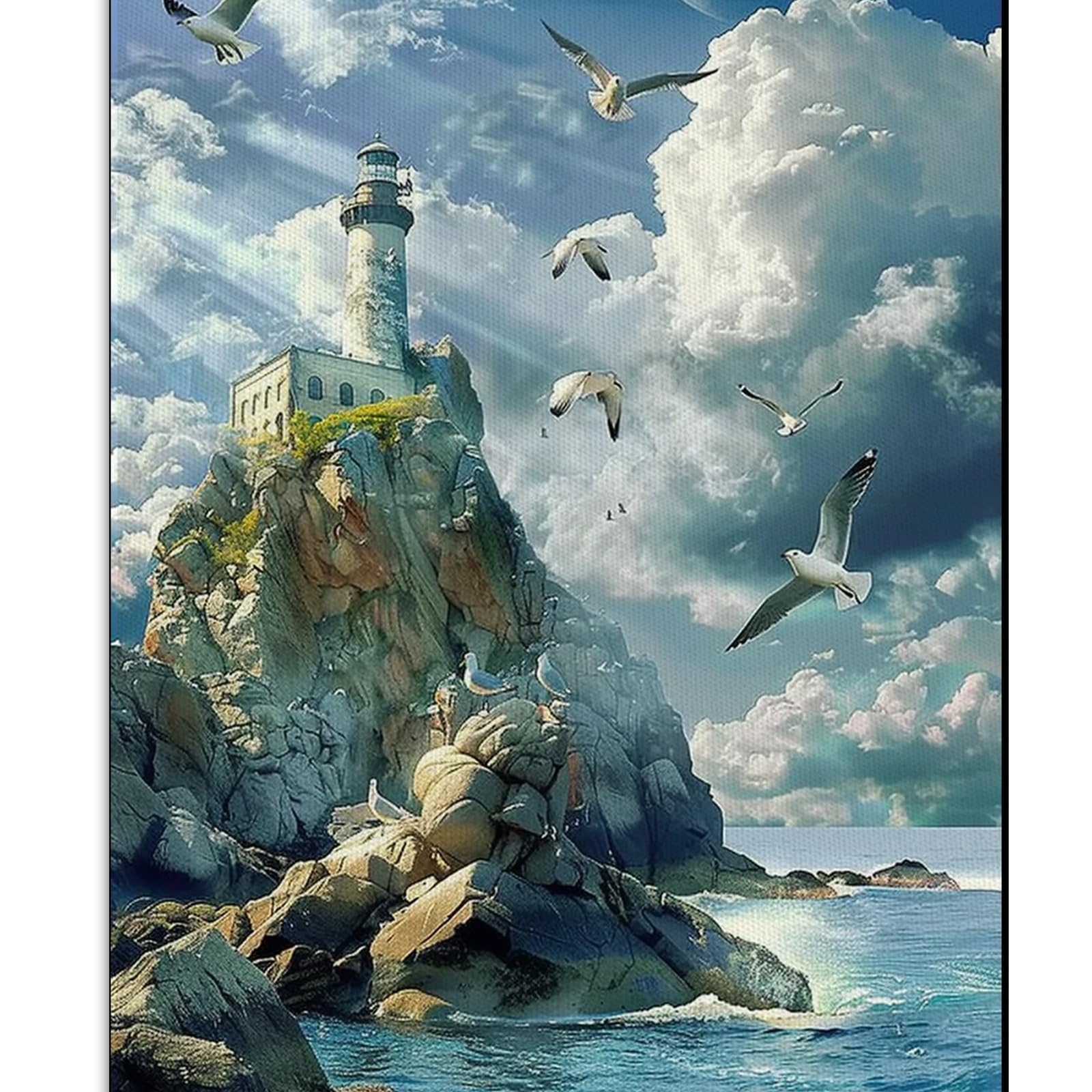 Painting Beautiful Lighthouses Lighthouse By Joni McPherson Royalty