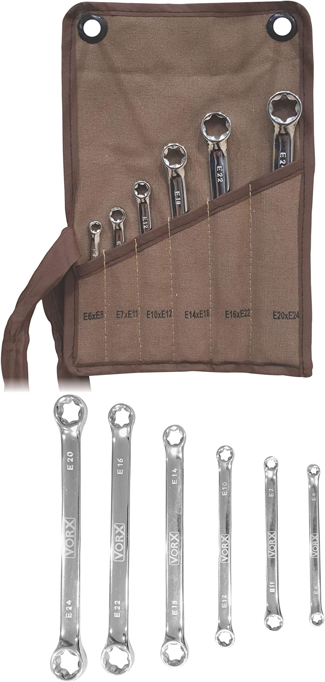 Double Ring Spanner Set E6-E24 Ring Spanner 6 Pieces. E-profile for ...