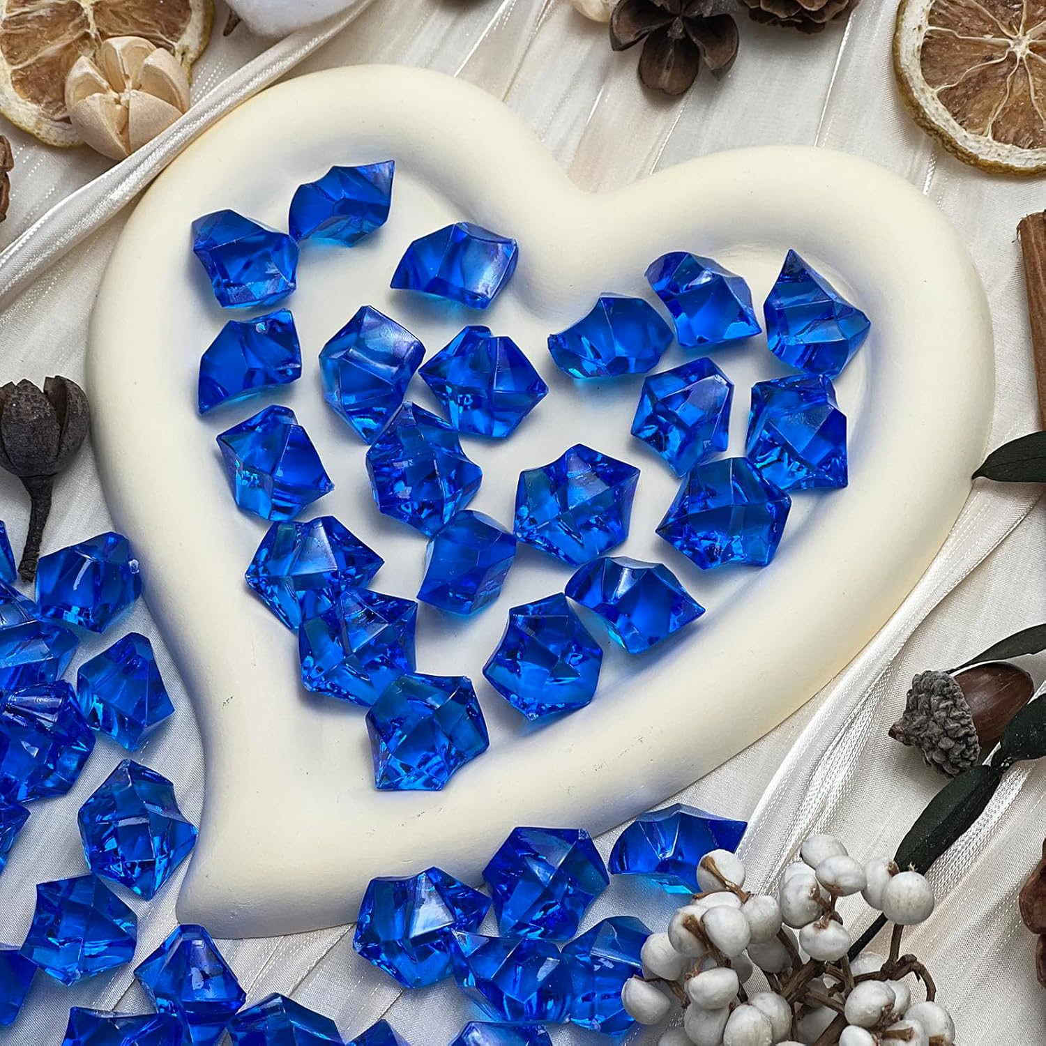 Amazon.com: Maiangel 150 Pieces Fake Ice Rocks Cubes,Acrylic Vase ...