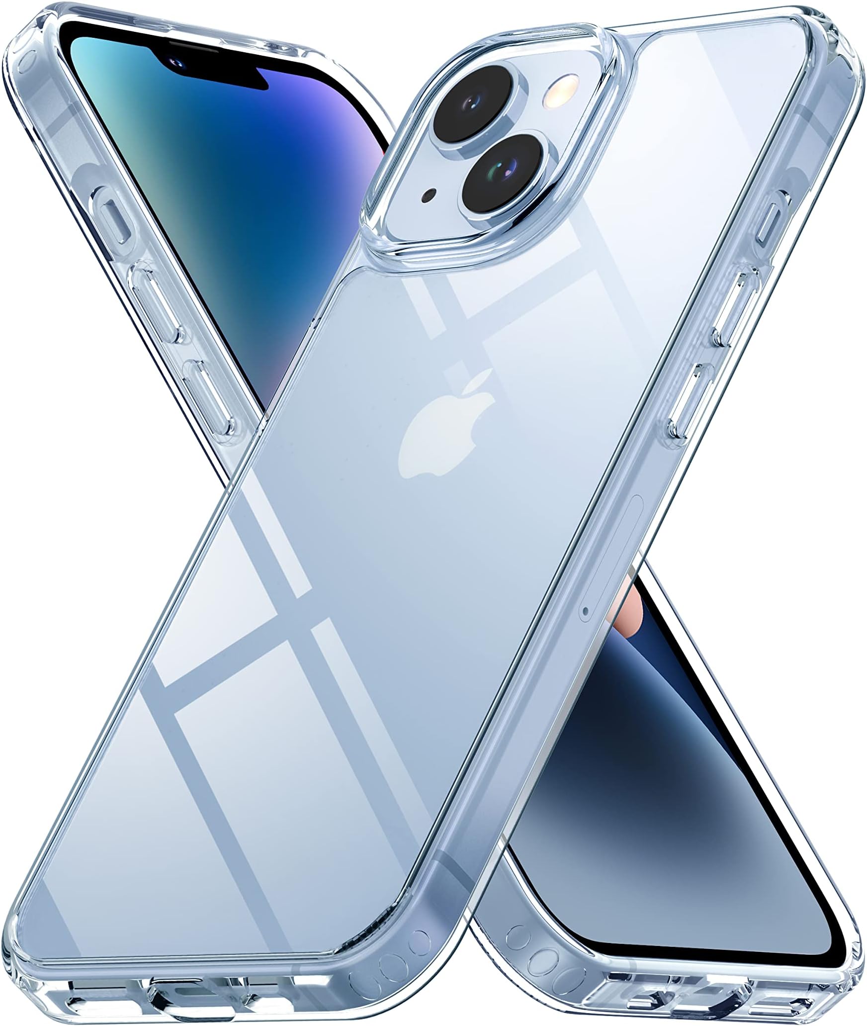 Czartech Native Back Cover for iPhone 14 Clear case (TPU + Tough ...