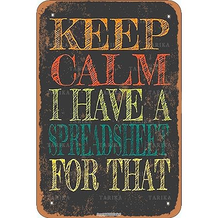 Amazon.com: HOUVSSEN Wood Sign Table Decor Relax, I Have a spreadsheet ...