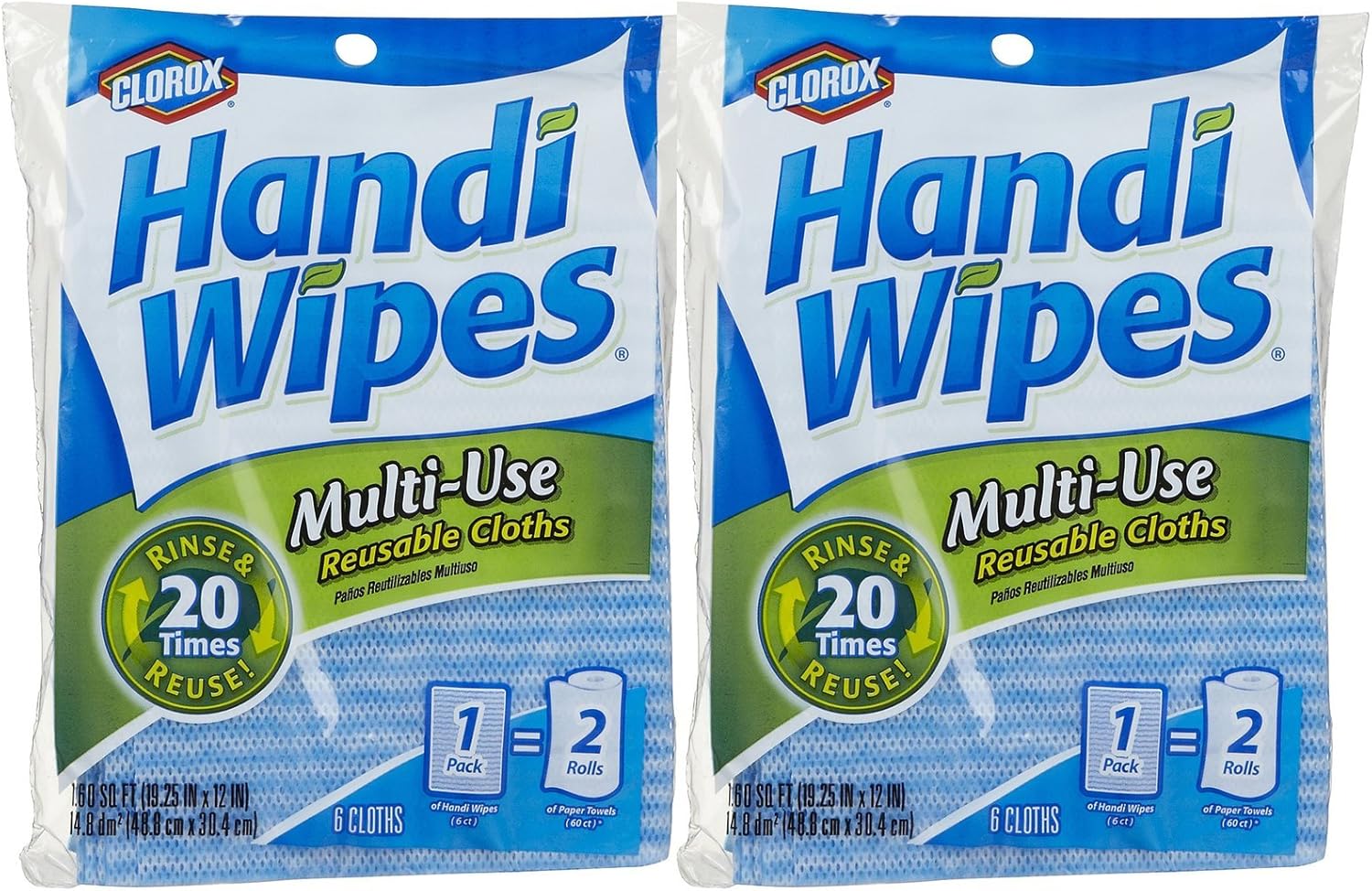 Amazon.com: Handi Wipes Multi-Use Reusable Cloths - 6 ct - 2 pk ...