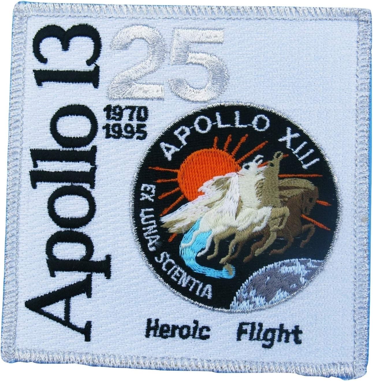 Amazon.com: Apollo 13 Patch - 25th Anniversary - NASA space mission ...
