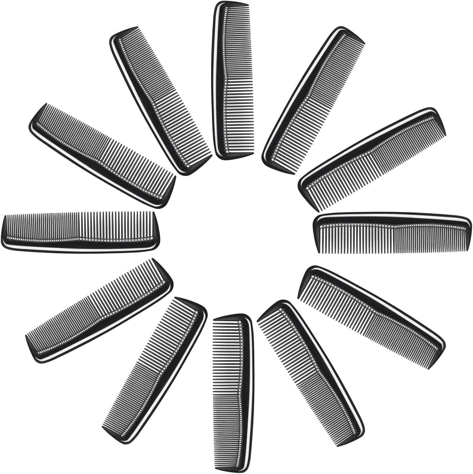 Amazon.com : Favorict (12 Pack) Flexible Thin 5" Pocket Hair Comb Beard ...