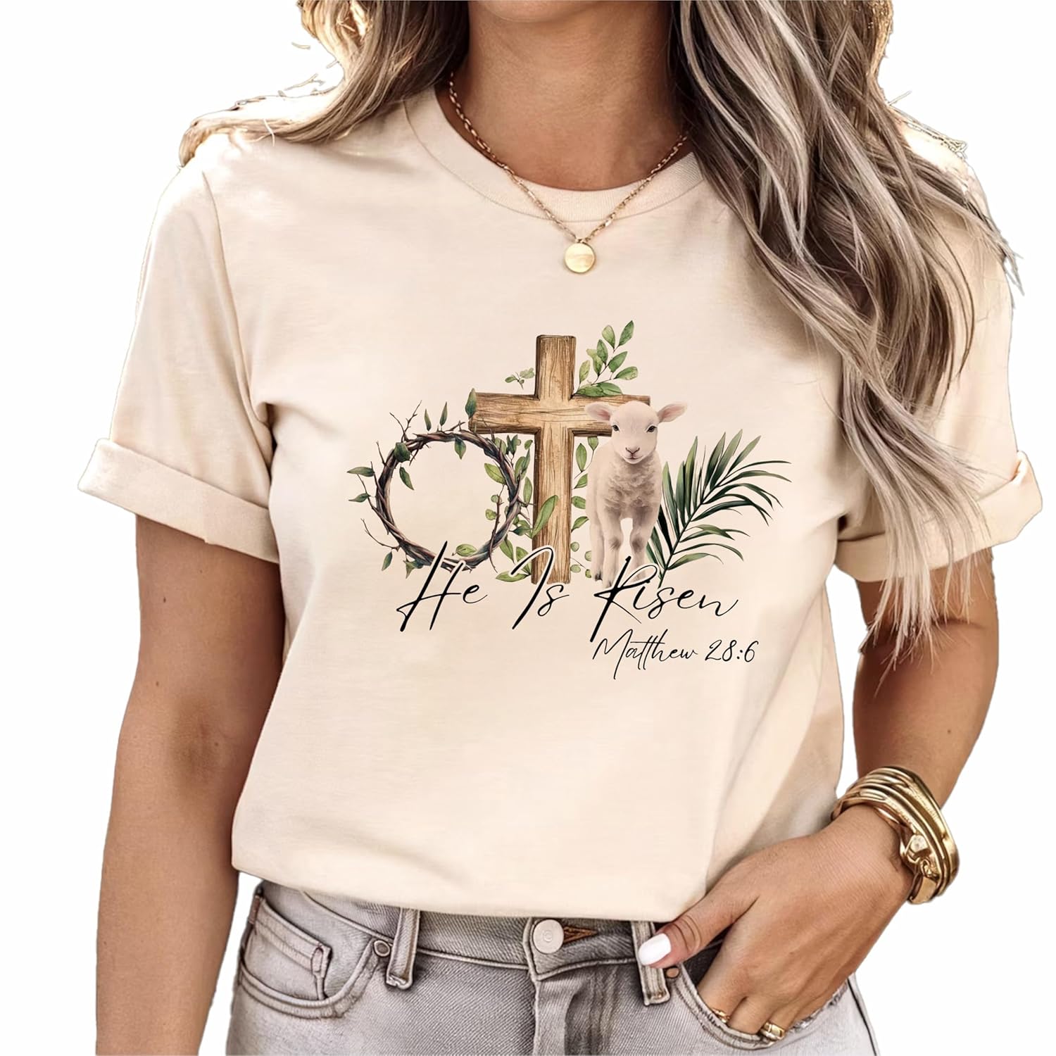Amazon.com: True Easter Shirt, Christian Easter T-Shirt, He is Risen ...