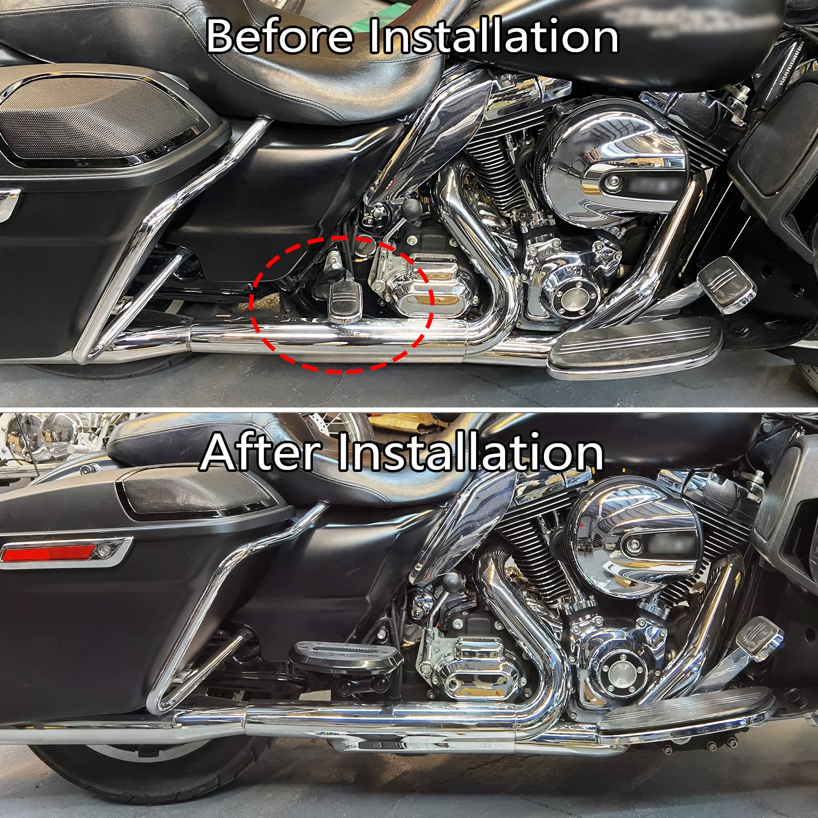 Snapklik.com : Adjustable Rear Passenger Footboard Floorboard