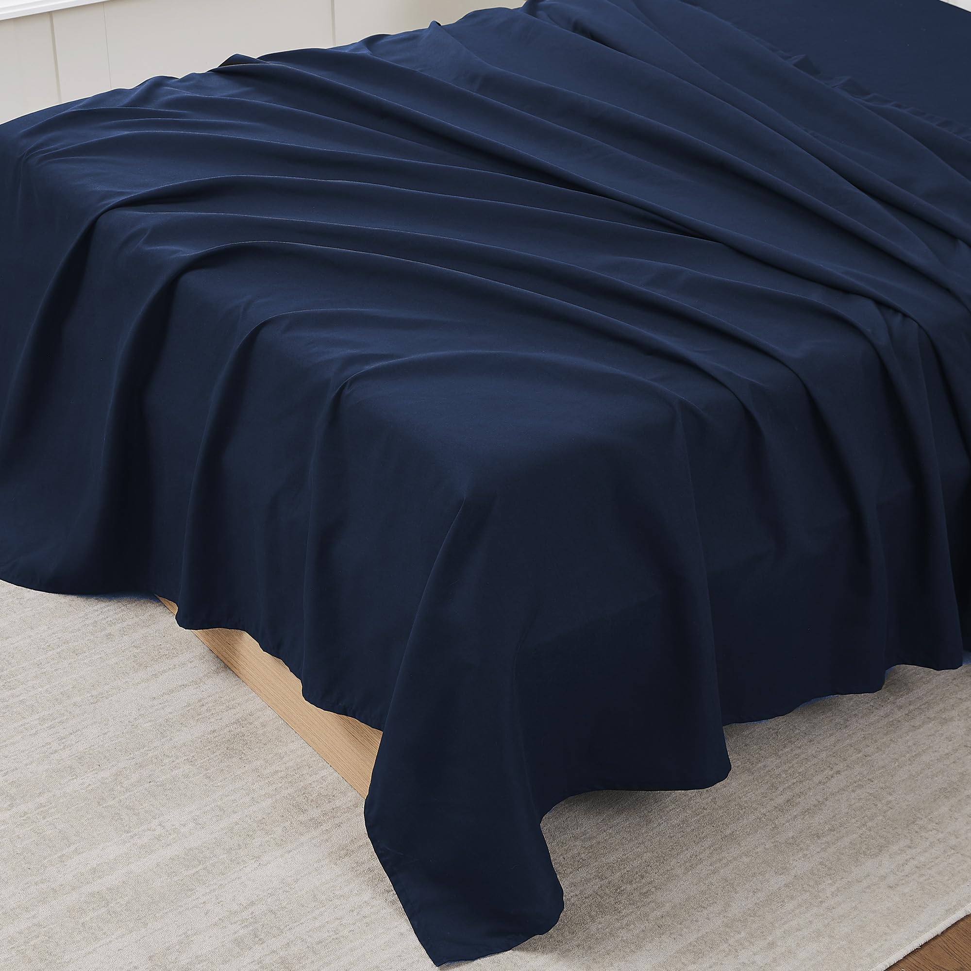 Amazon.com: King Size Flat Sheet Only - Ultra Soft & Breathable Brushed ...