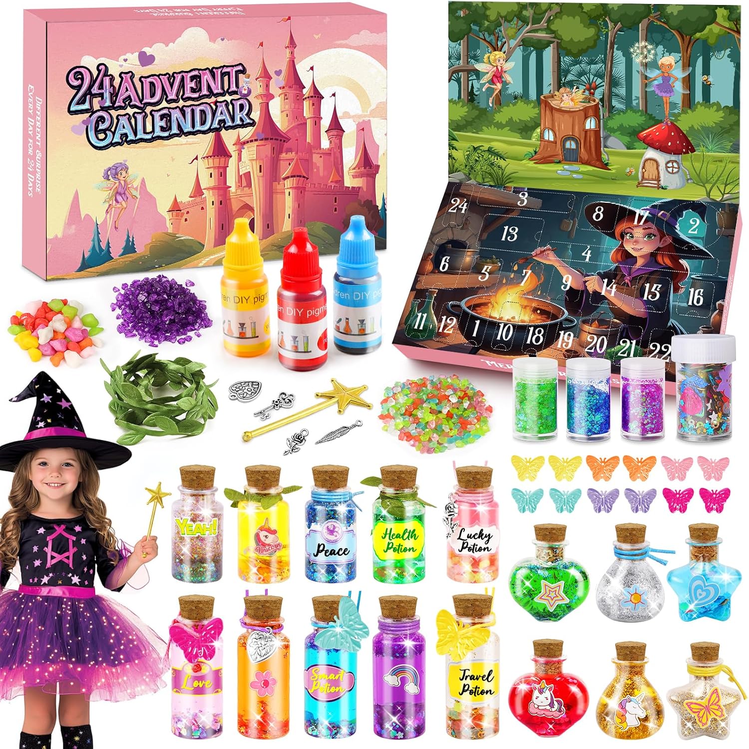 Gaeymy Calendrier de l'Avent Enfant Maison, 2026 Kit Potion Magique ...