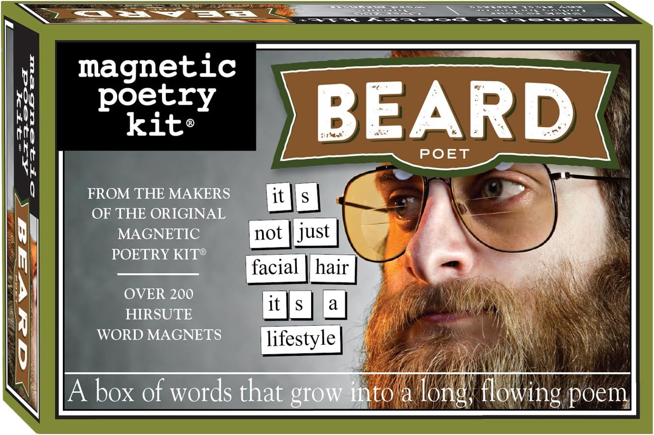 Amazon.com: Magnetic Poetry - Beard Poet Kit - Words for Refrigerator ...