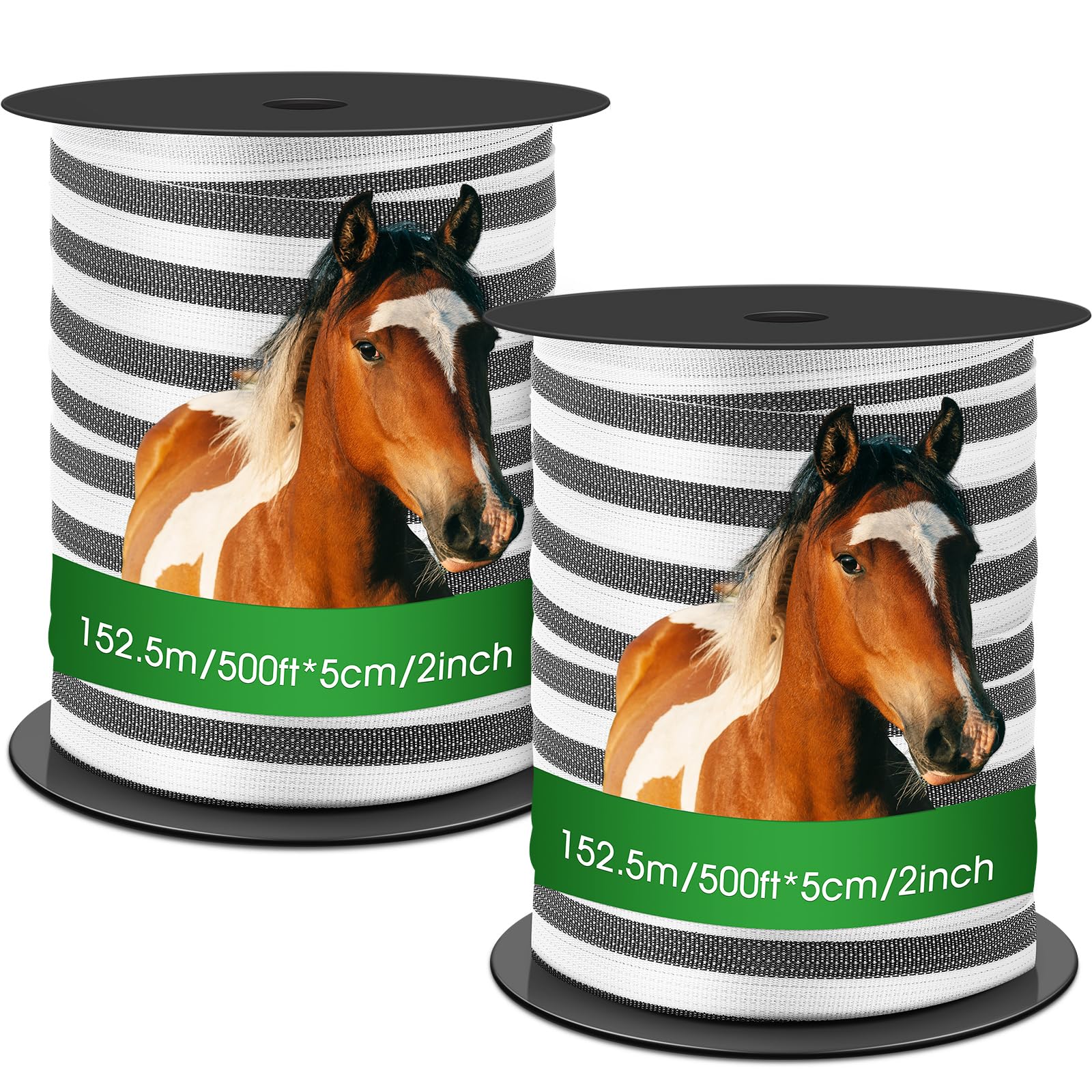 Snapklik.com : Wowangce 2 Pcs Poly Tapes For Electric Fence Horse Fence ...