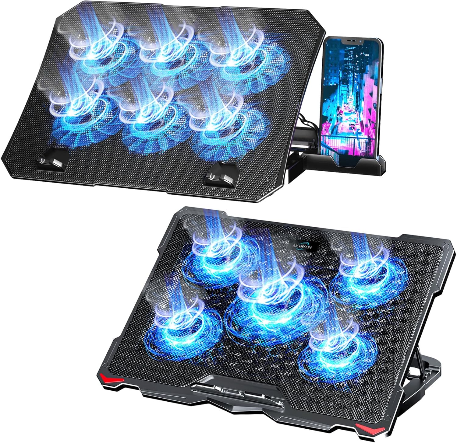 Amazon.com: AICHESON S035 Laptop Cooling Pad and Portable Laptop Cooler ...