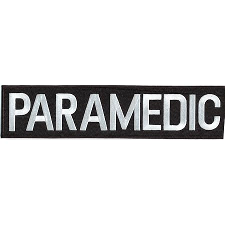 Amazon.com: Paramedic Back Patch- Black : Arts, Crafts & Sewing