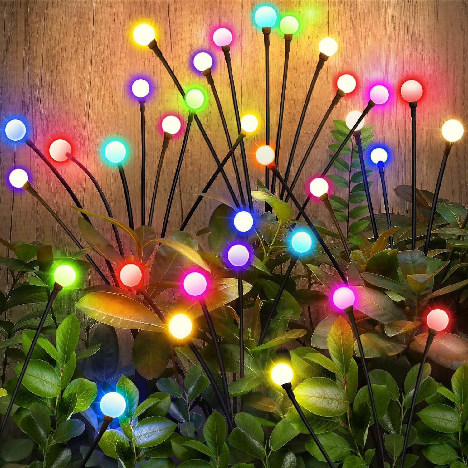 LIGHTDOT 2 Pack Luces Solares para Exterior Jardin, 16 LED Luces de ...