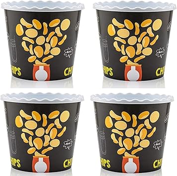 Amazon.com: ONONEXPRESS Modern Style Reusable Plastic Popcorn Box ...
