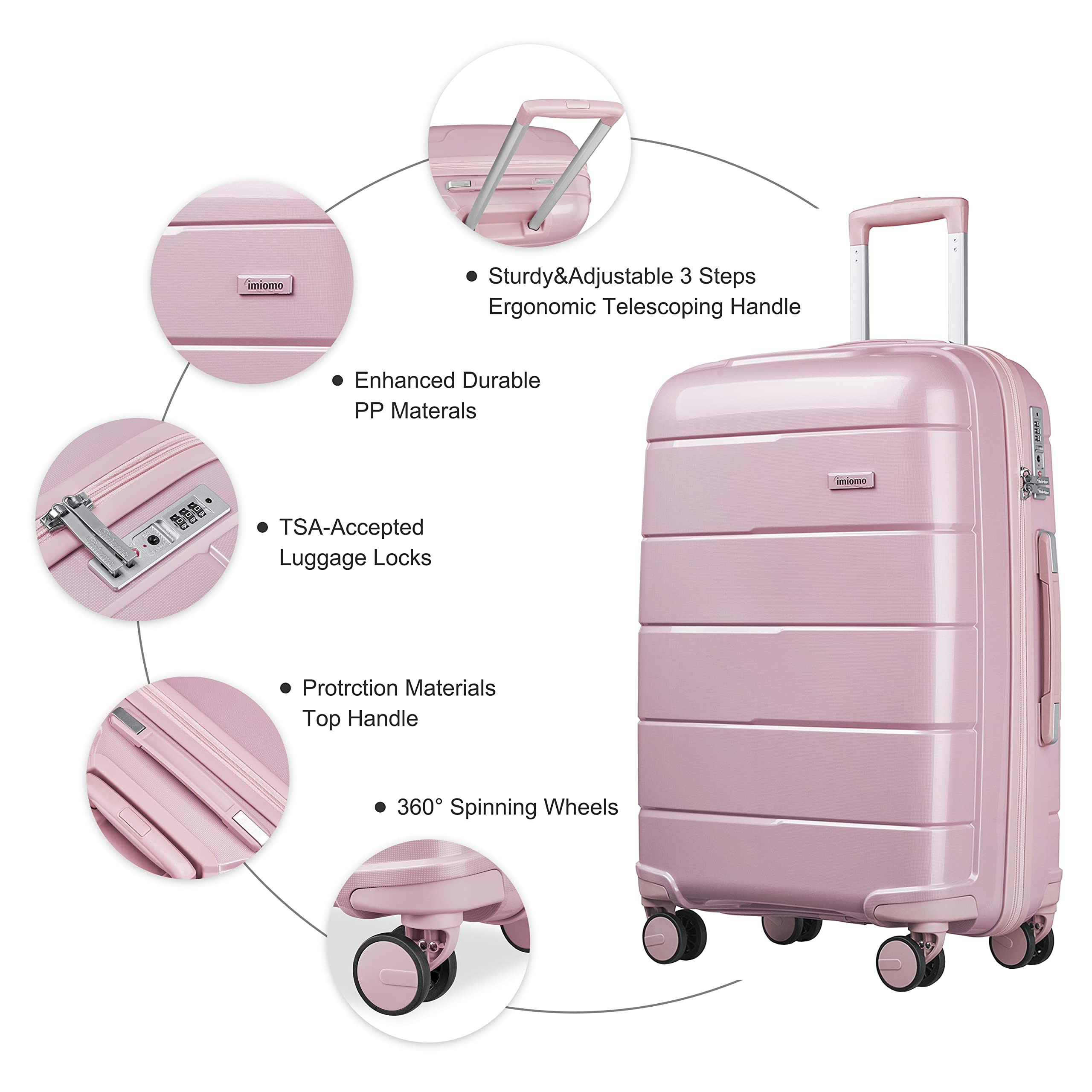 Snapklik.com : Joyway Luggage Sets Suitcase Set 3 Piece Luggage Set ...