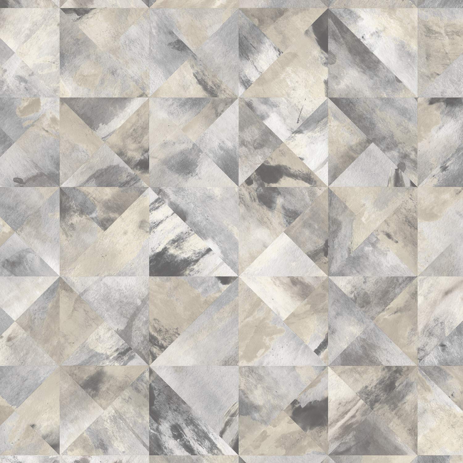 Norwall FW36822 Mosaic Pre-Pasted Wallpaper, Beige, Canvas, Grey, Dove ...