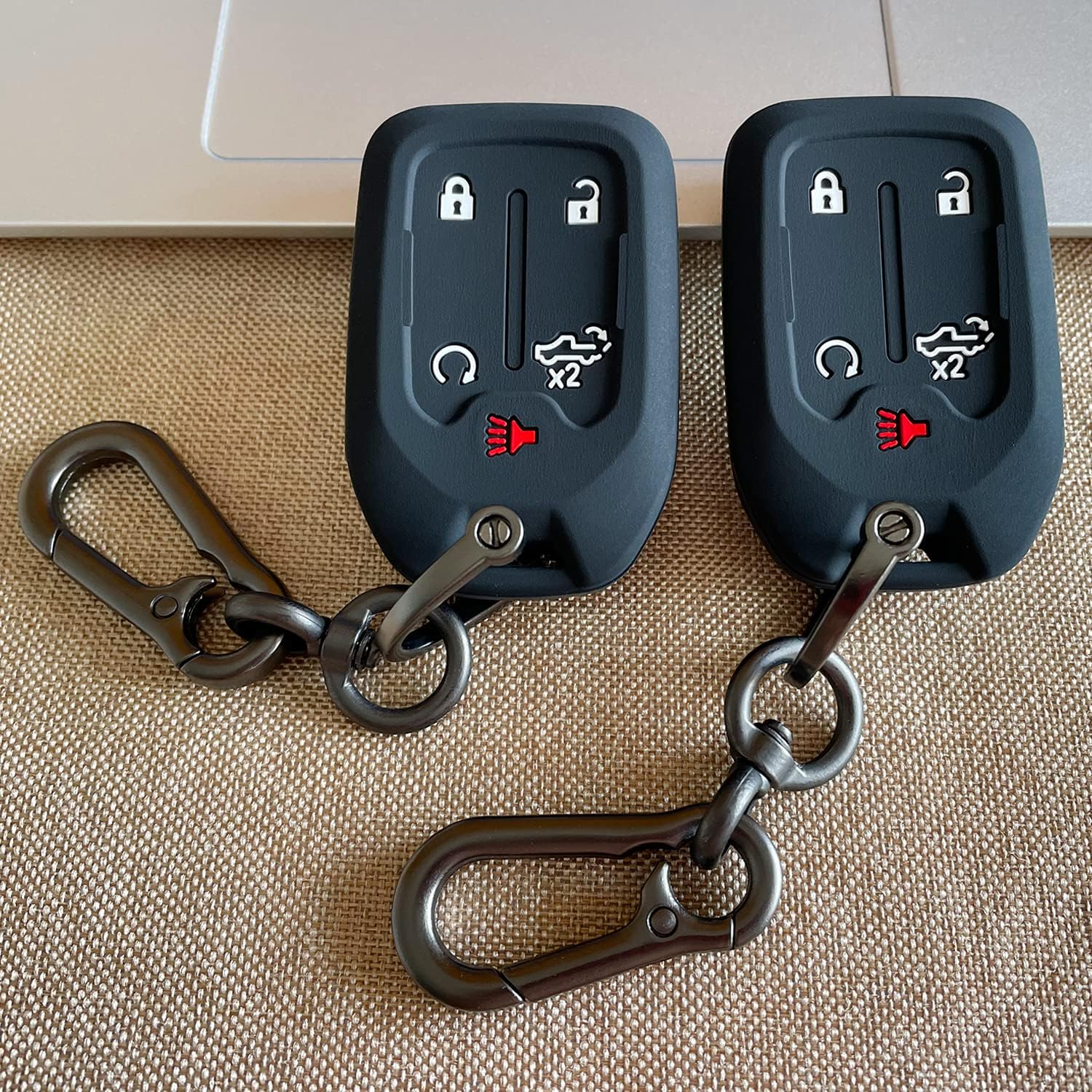 Amazon.com: TANDRIVE 2PCS Silicone Smart Key Fob Case Cover for 2022 ...