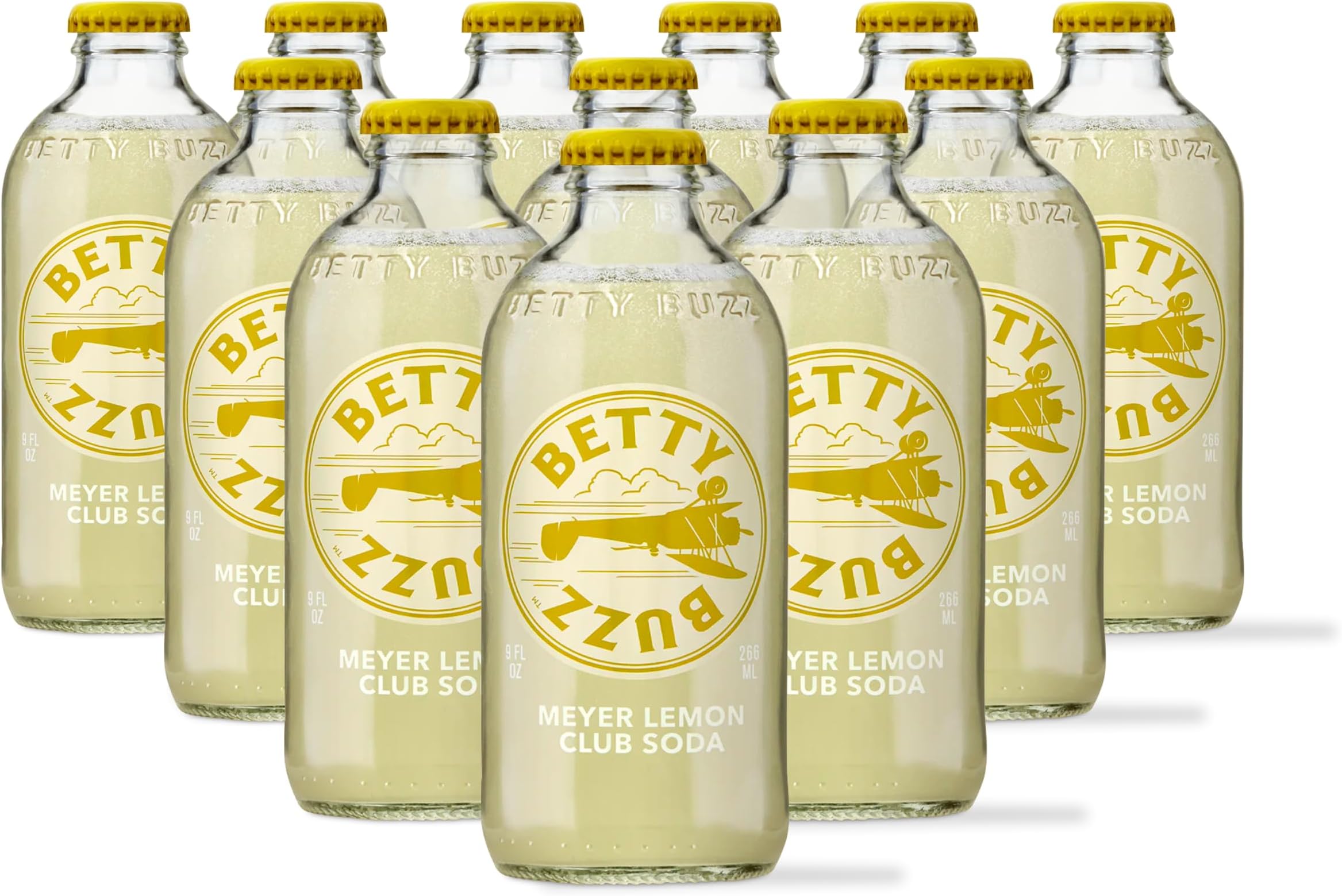 Amazon.com : Betty Buzz Meyer Lemon Club Soda, Premium Sparkling Soda ...