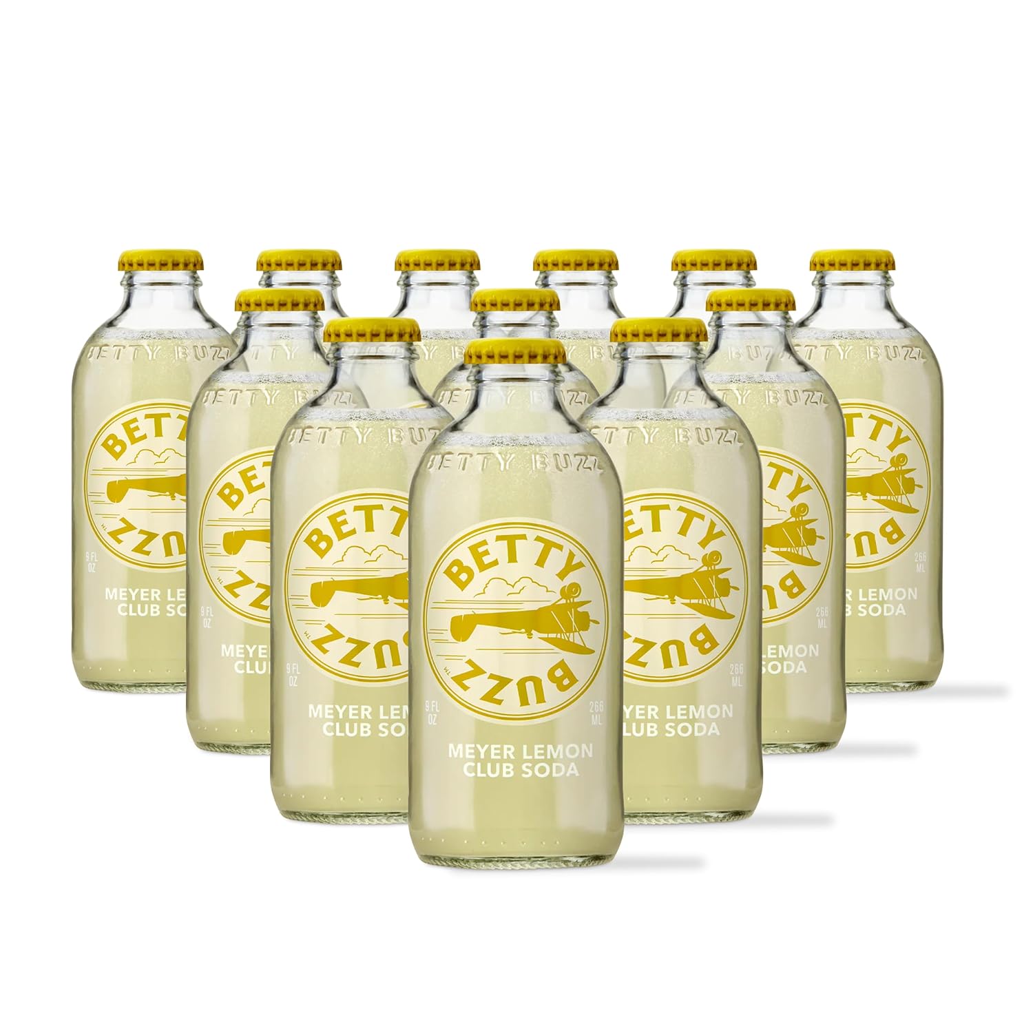 Amazon.com : Betty Buzz Meyer Lemon Club Soda, Premium Sparkling Soda ...