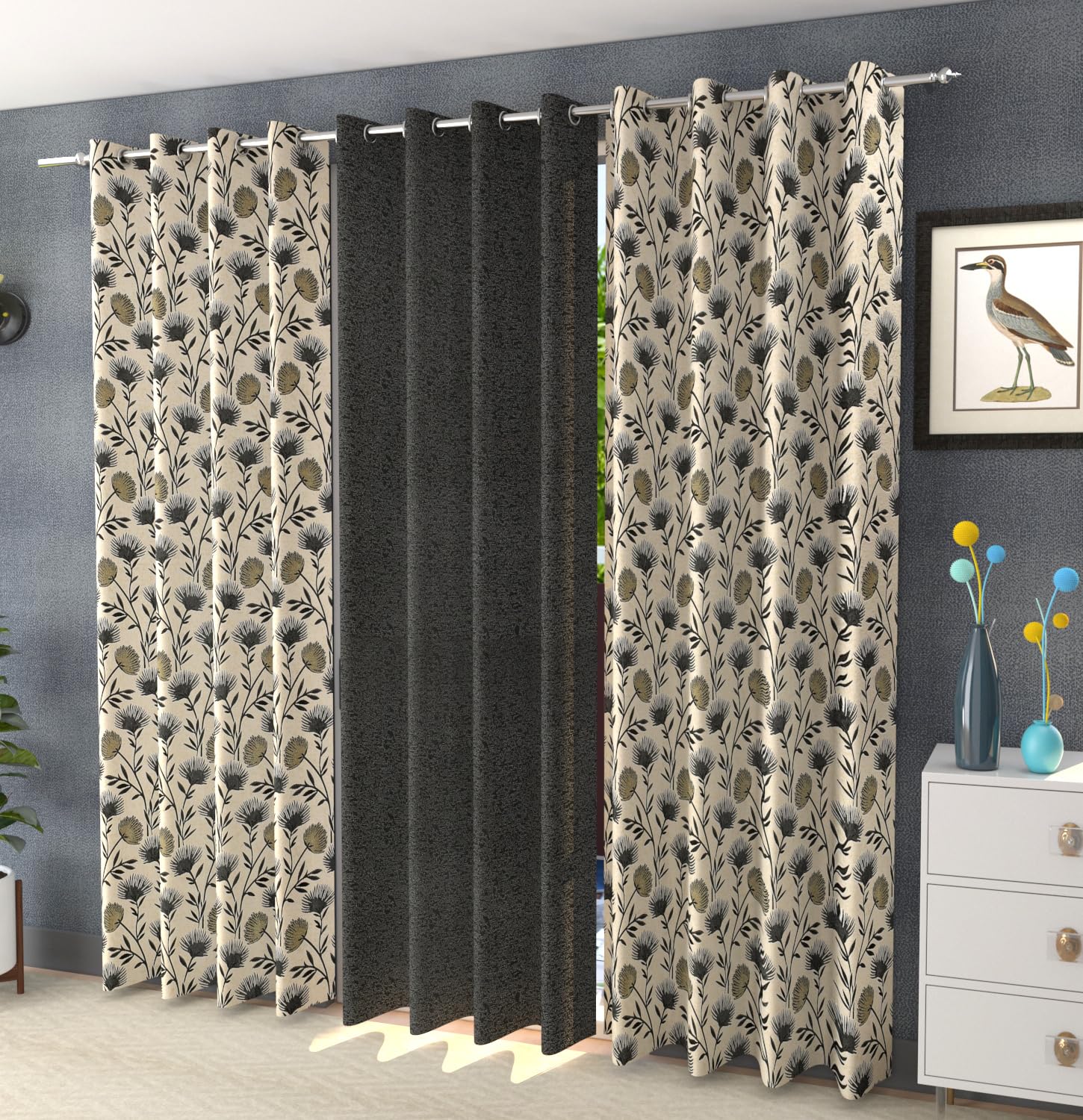 Buy Home Cloud 3 Pieces Fine Quality Thick Jute Cotton Fabrics with ...