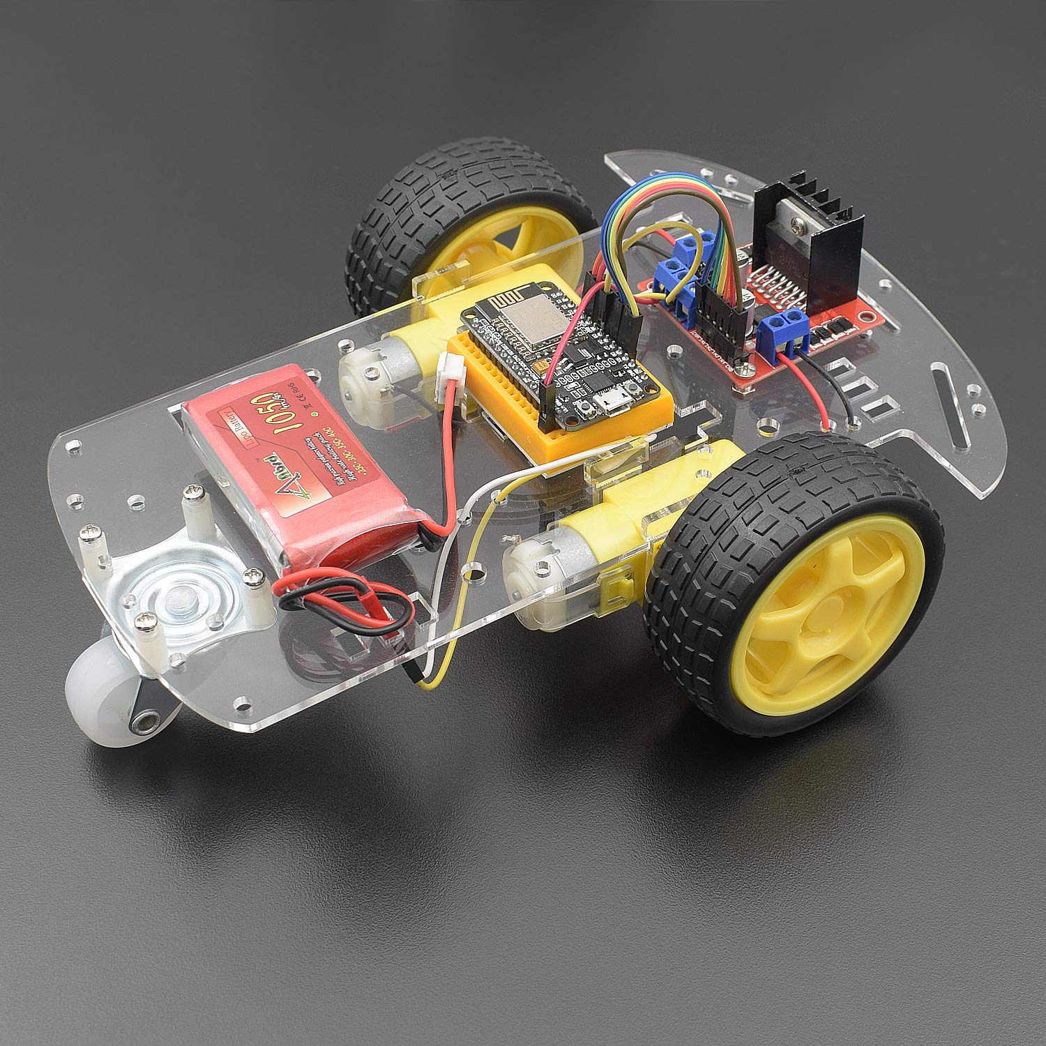 Buy Rees52 Make An Iot Based Robotic Wi Fi Car Using L298n Motor Driver