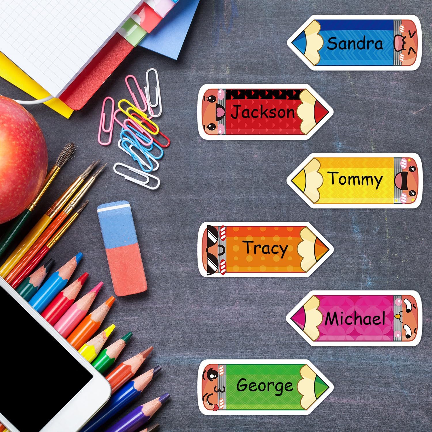 Desk Name Plates For Classroom 108 Pencil Name Tags For Classroom ...