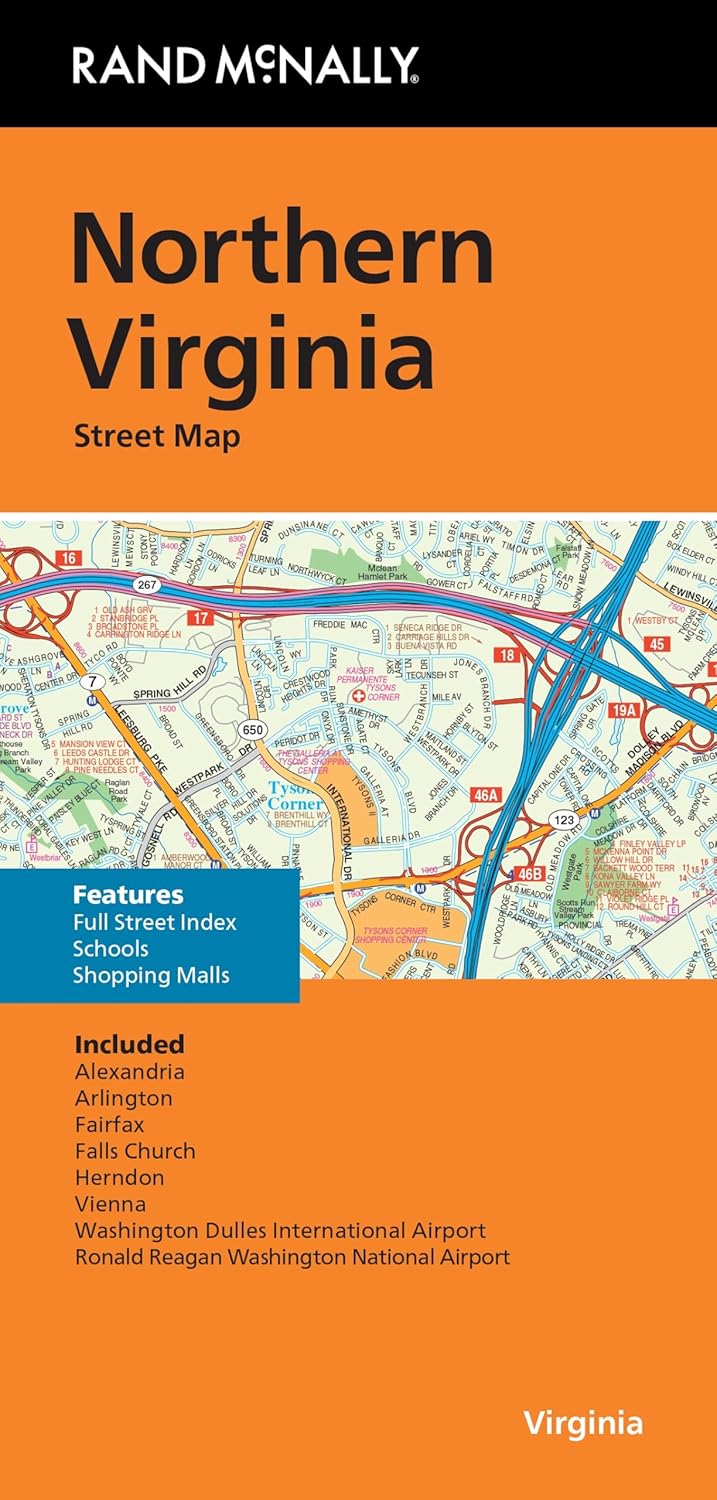 Rand McNally Folded Map: Northern Virginia Street Map: Rand McNally ...