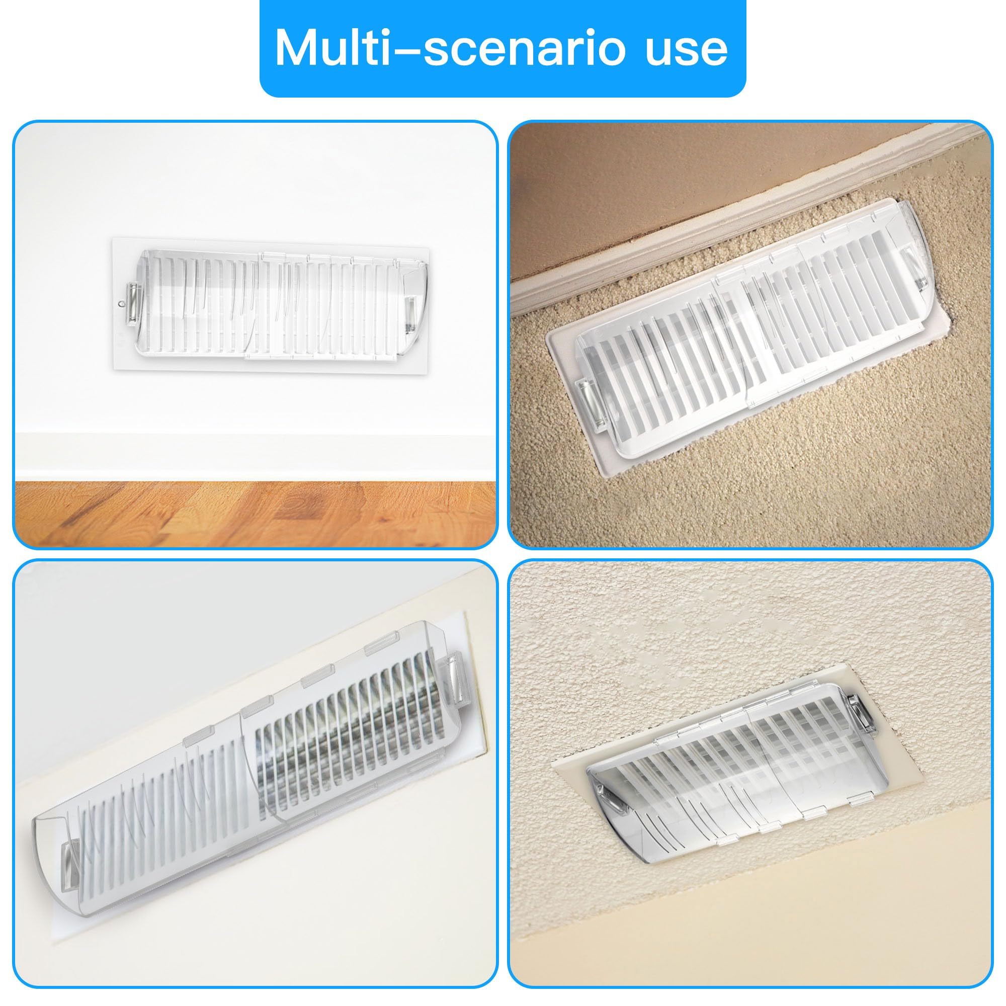 Snapklik.com : 2 Pack Adjustable Magnetic Air Vent Deflector -New Super ...