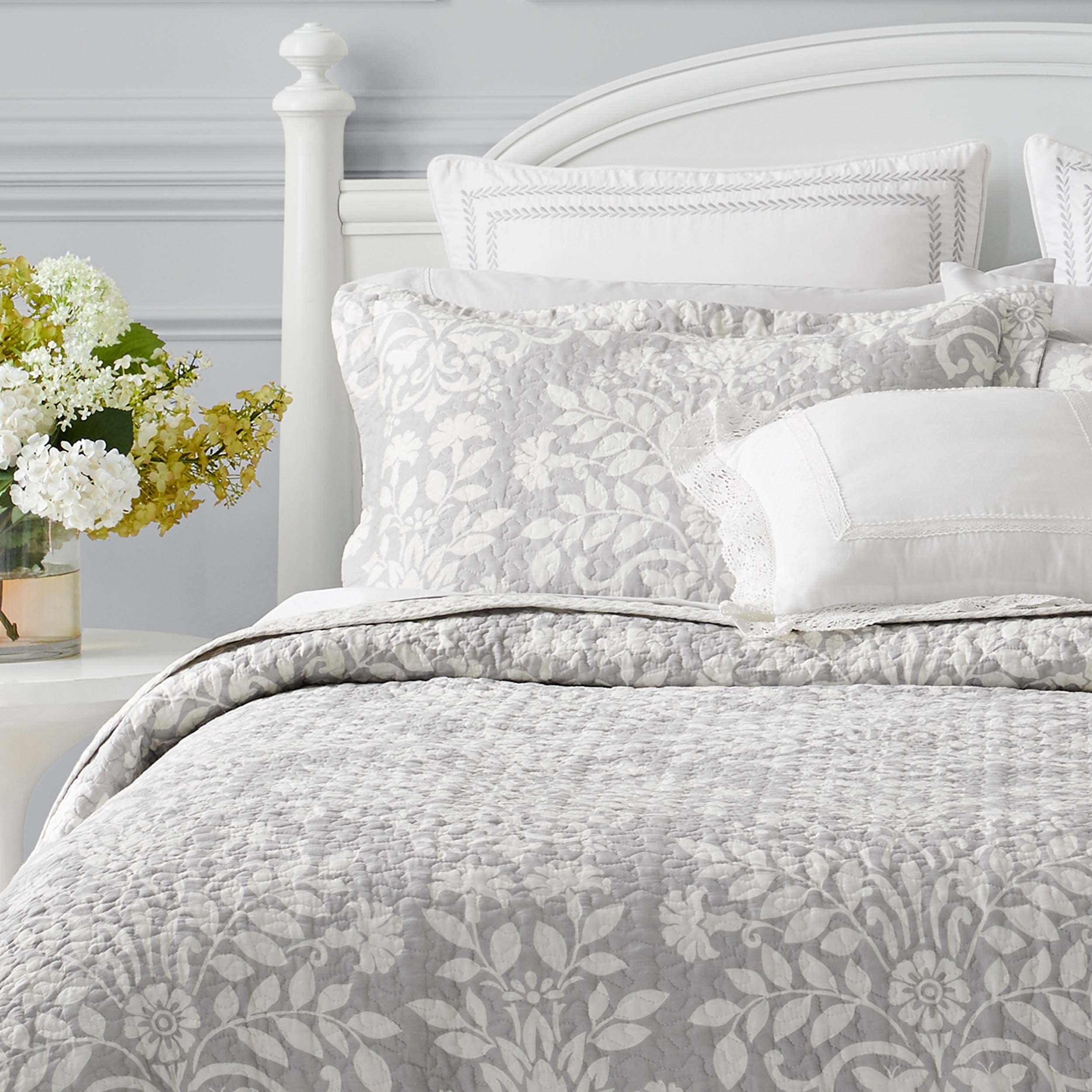 Laura Ashley Rowland Collection Quilt Set-100% Cotton, Reversible, All ...